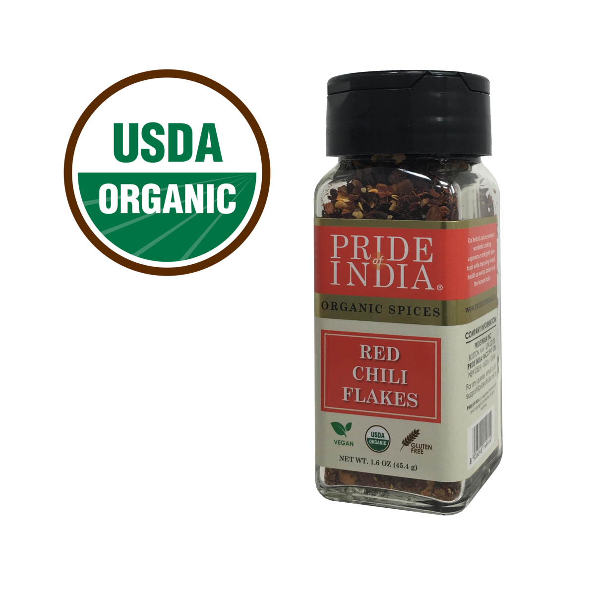 Pride Of India - Organic Red Chilli Flakes | Spice of the Harbor